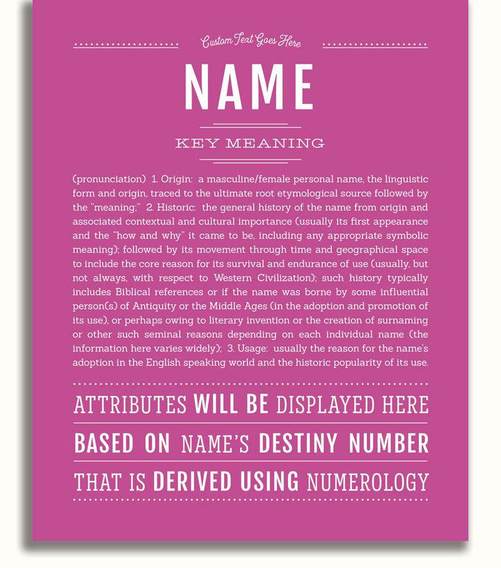 Unique Personalized Gifts | Name Meaning Art and Prints | Name Stories