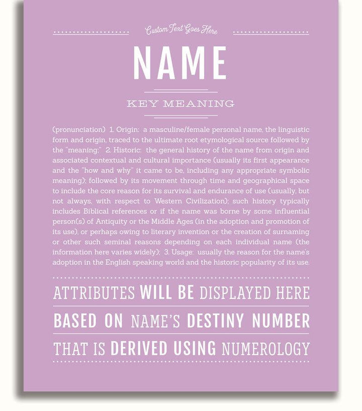 Unique Personalized Gifts | Name Meaning Art and Prints | Name Stories