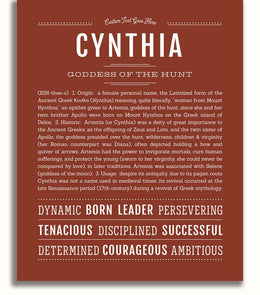 Cynthia | Name Art Print – Name Stories