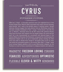 Cyrus | Name Art Print – Name Stories