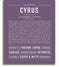 Cyrus | Name Art Print – Name Stories