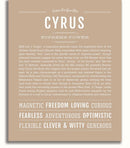 Cyrus | Name Art Print – Name Stories