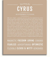 Cyrus | Name Art Print – Name Stories