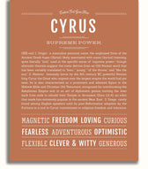 Cyrus | Name Art Print – Name Stories