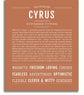 Cyrus | Name Art Print – Name Stories