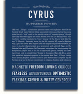 Cyrus | Name Art Print – Name Stories