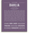 Dahlia | Name Art Print – Name Stories