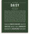 Daisy Personalized Name Meaning Art Prints – Name Stories