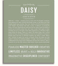 Daisy | Name Art Print – Name Stories