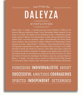 Daleyza | Name Art Print – Name Stories