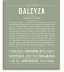Daleyza | Name Art Print – Name Stories
