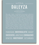 Daleyza | Name Art Print – Name Stories