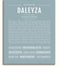 Daleyza | Name Art Print – Name Stories