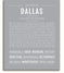 Dallas (female) | Name Art Print – Name Stories