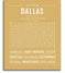 Dallas Personalized Name Meaning Art Prints – Name Stories