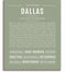 Dallas (female) | Name Art Print – Name Stories