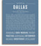 Dallas Personalized Name Meaning Art Prints – Name Stories