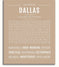 Dallas (male) | Name Art Print – Name Stories