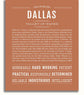 Dallas Personalized Name Meaning Art Prints – Name Stories