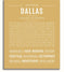 Dallas (male) | Name Art Print – Name Stories