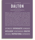Dalton | Name Art Print – Name Stories