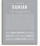 Damian Personalized Name Meaning Art Prints – Name Stories