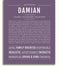 Damian | Name Art Print – Name Stories