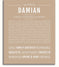 Damian | Name Art Print – Name Stories