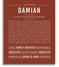 Damian Personalized Name Meaning Art Prints – Name Stories