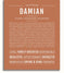 Damian | Name Art Print – Name Stories