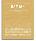 Damian | Name Art Print – Name Stories