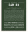 Damian Personalized Name Meaning Art Prints – Name Stories