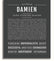 Damien | Name Art Print – Name Stories