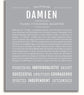 Damien | Name Art Print – Name Stories