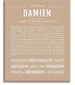 Damien | Name Art Print – Name Stories