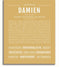 Damien | Name Art Print – Name Stories