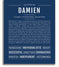 Damien | Name Art Print – Name Stories