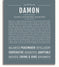 Damon Personalized Name Meaning Art Prints – Name Stories