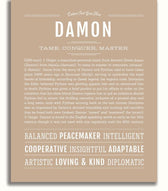 Damon | Name Art Print – Name Stories