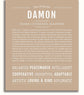 Damon | Name Art Print – Name Stories