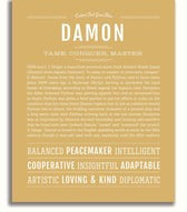 Damon | Name Art Print – Name Stories