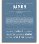 Damon | Name Art Print – Name Stories