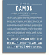Damon | Name Art Print – Name Stories