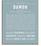 Damon Personalized Name Meaning Art Prints – Name Stories