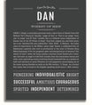 Dan | Name Art Print – Name Stories