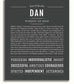 Dan | Name Art Print – Name Stories