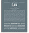 Dan Personalized Name Meaning Art Prints – Name Stories