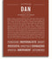 Dan | Name Art Print – Name Stories