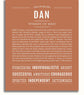 Dan | Name Art Print – Name Stories