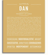 Dan | Name Art Print – Name Stories